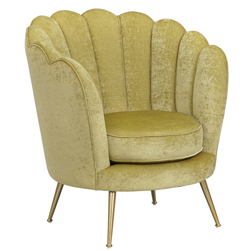 Mercer41 Carrigan 32 Wide Polyester Velvet Barrel Chair Reviews Wayfair